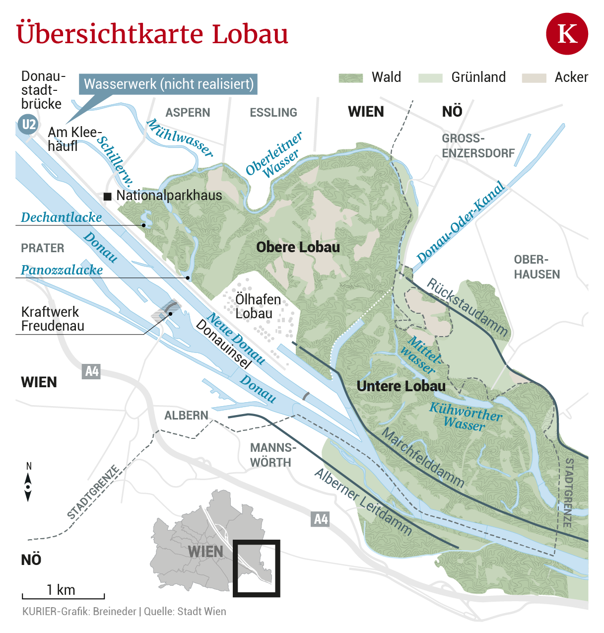 Die Lobau droht auf Grund zu laufen | Kurier
