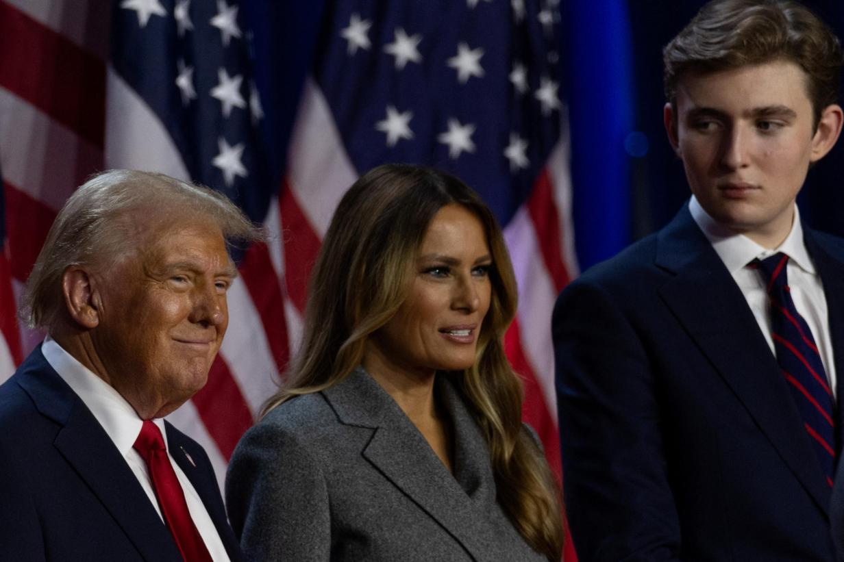 Barron Trump überragt Familie bei Wahlsieg: So groß ist Donald Trumps ...