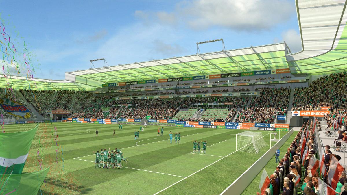 Rapid präsentiert das neue Stadion | Kurier
