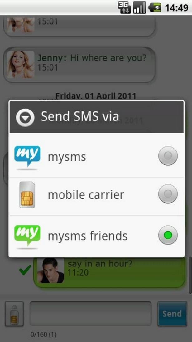 mysms - Android-App - sms.at - Cloud Service