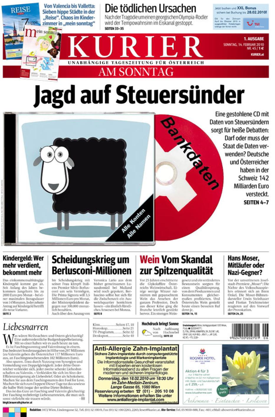 Die prämierten KURIER-Layouts