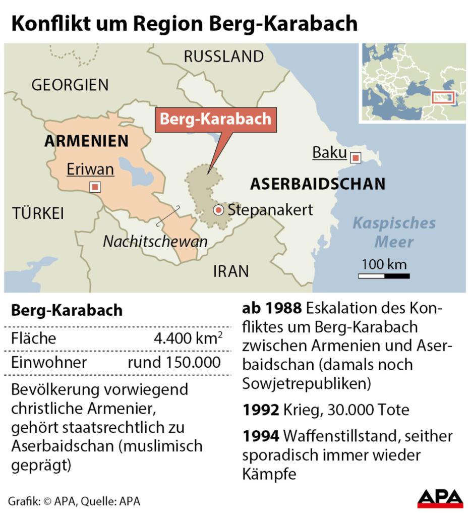 Waffenruhe im Konflikt um Berg-Karabach erzielt | Kurier