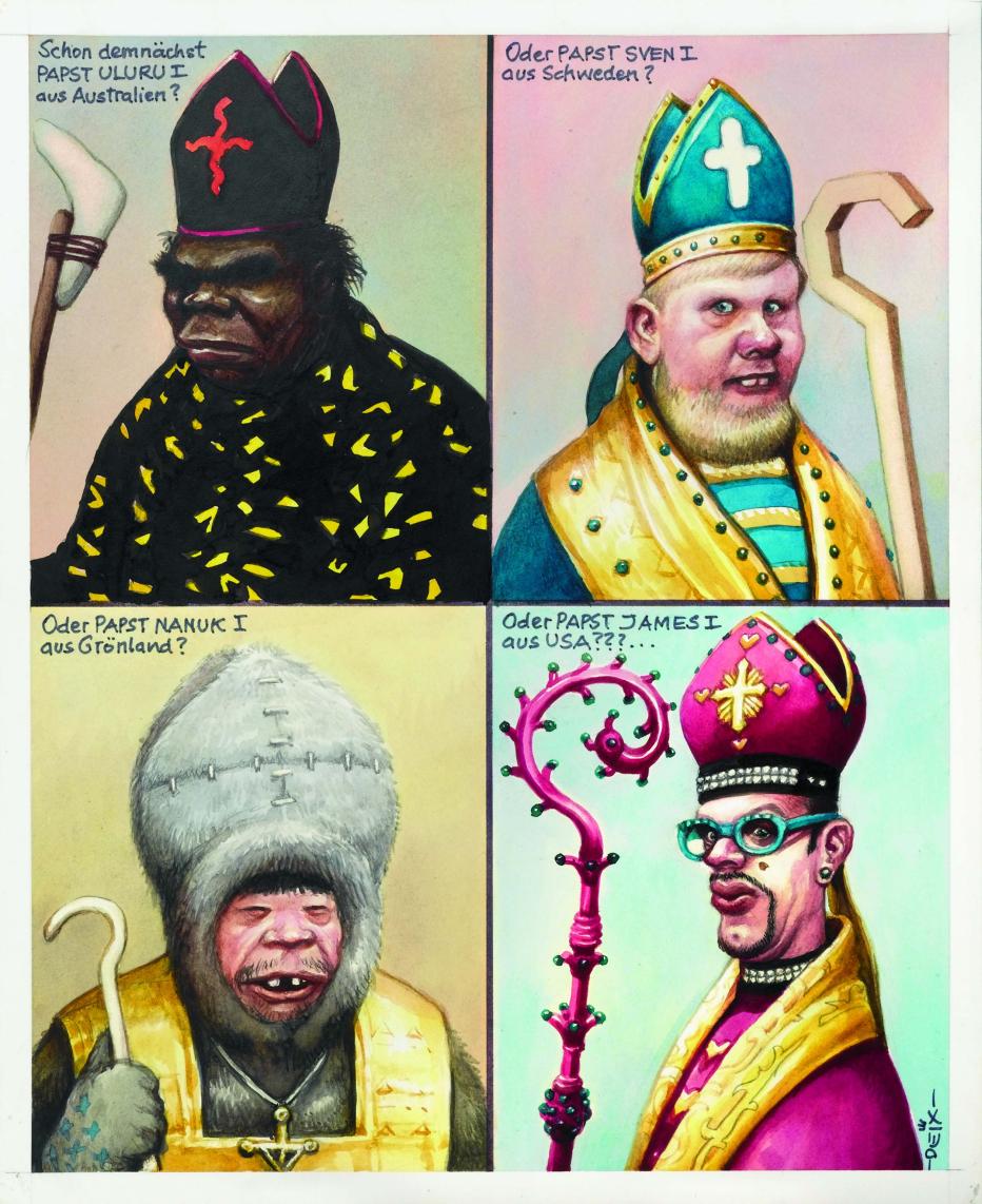 Manfred Deix' "Ostergeschenk an die Kirche" | Kurier