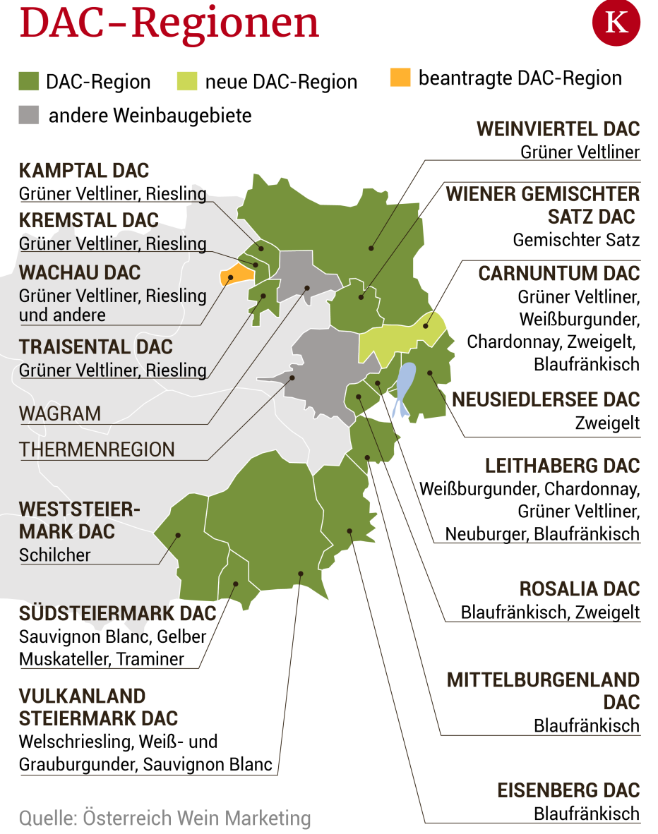 Weinkenner kritisieren DAC-Vielfalt | Kurier