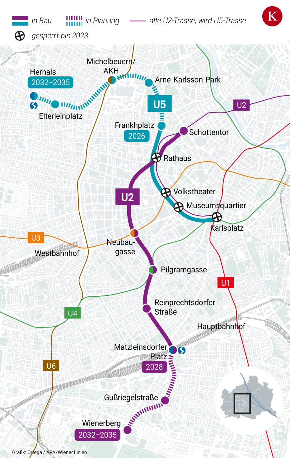Die U5 fährt bis Hernals, aber erst ab 2032 | Kurier