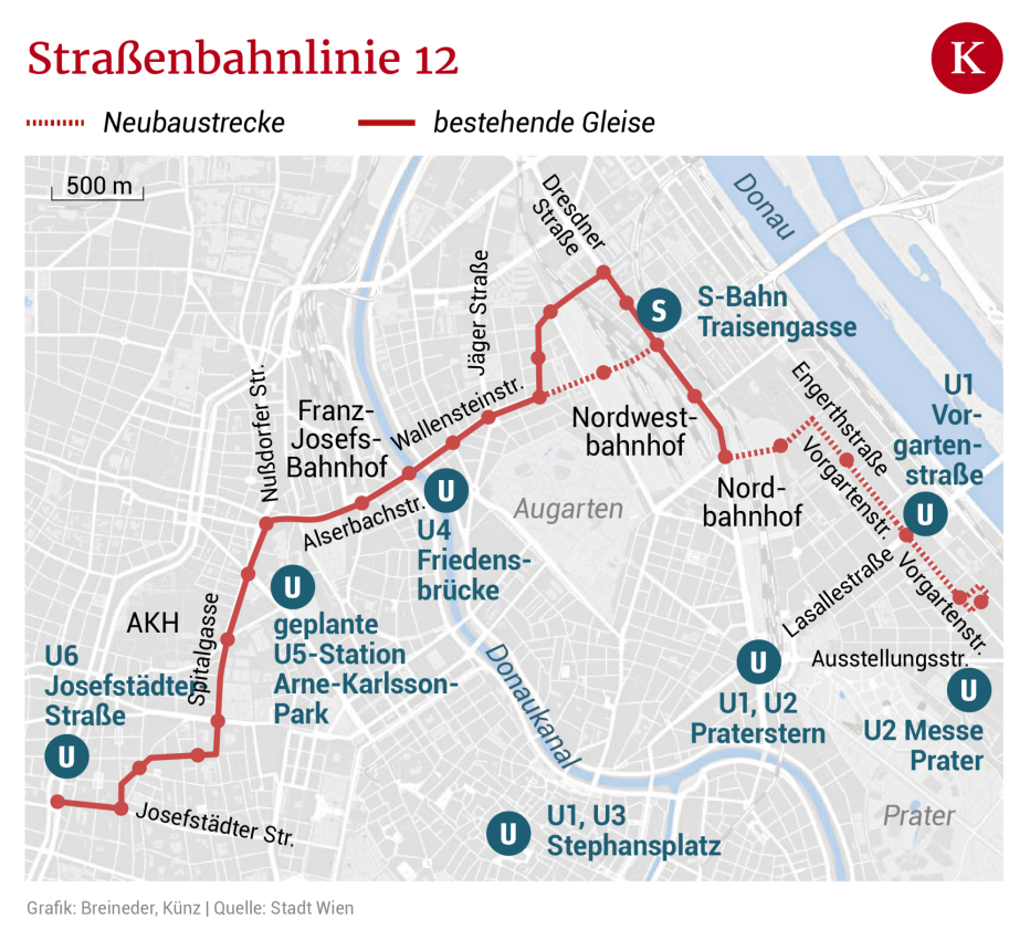 Neue Wiener Straßenbahnlinie 12 soll ab 2025 fahren | Kurier