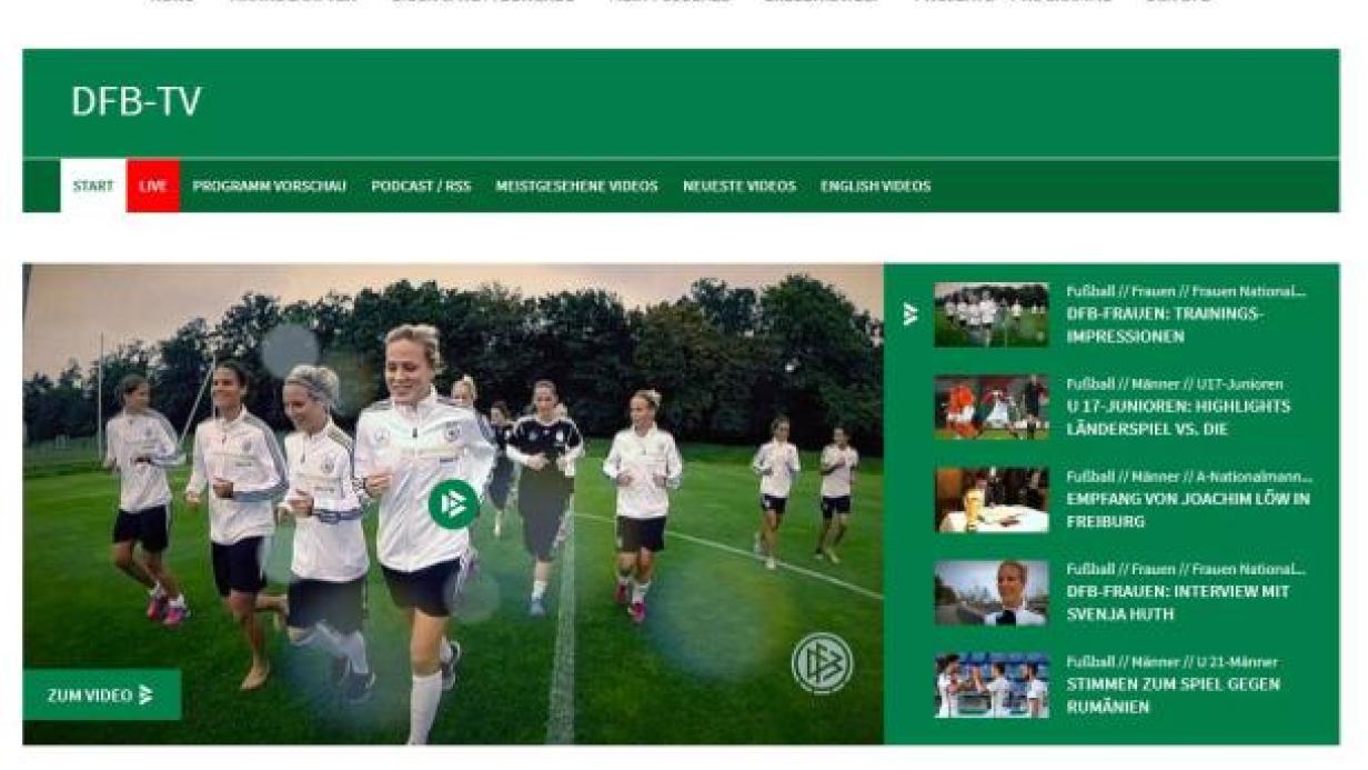 Laola1 relauncht DFB-Videoportal