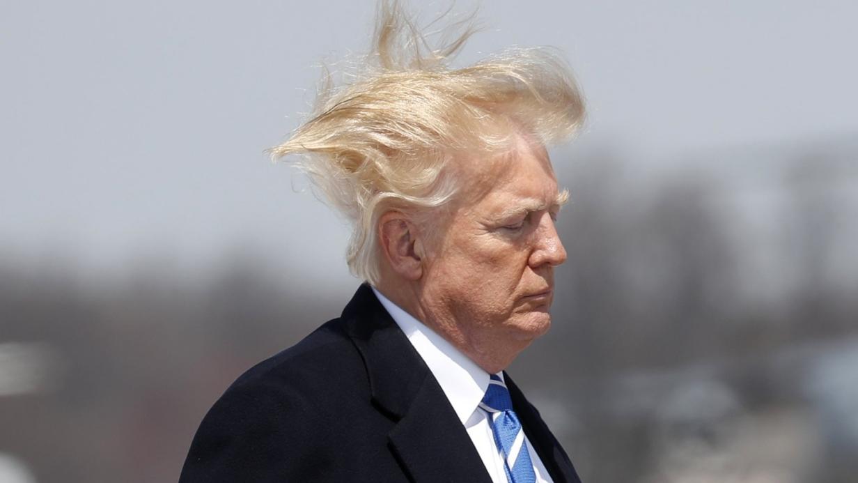 Donald hat die Haare schön: Trumps Frisur sorgt für Erheiterung | Kurier