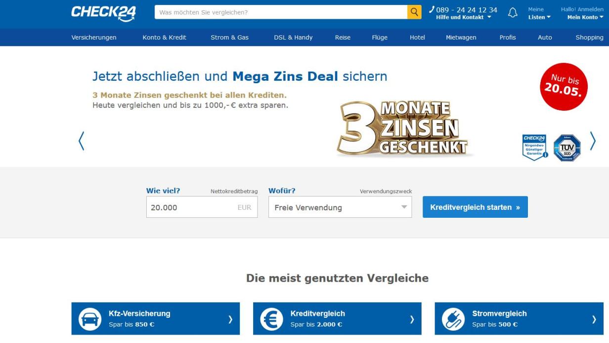 Vergleichsportal Check24 verliert Rechtsstreit gegen Kfz-Versicherung ...