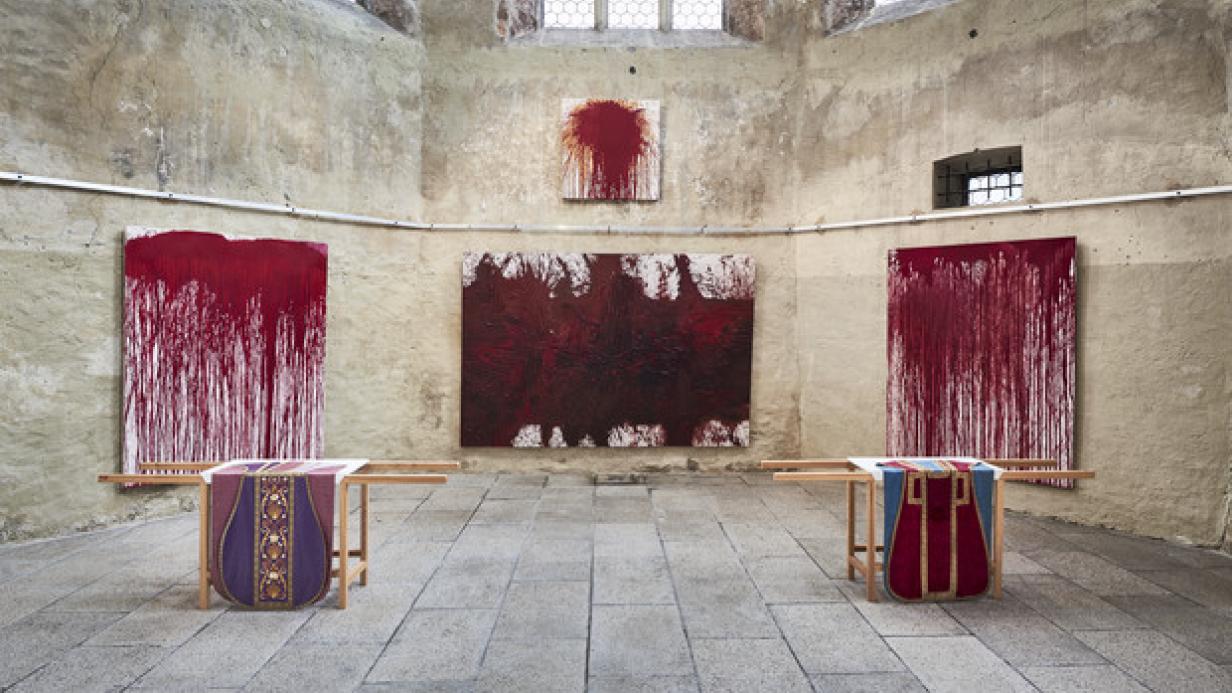 Die Sammlung Werner Trenker zeigt mit "Hermann Nitsch Farbenwelt" 150 bunte Werke des Künstlers ...