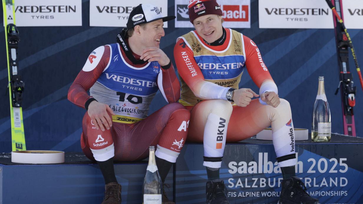 Super-G-Weltmeister Marco Odermatt zollte Raphael Haaser Respekt