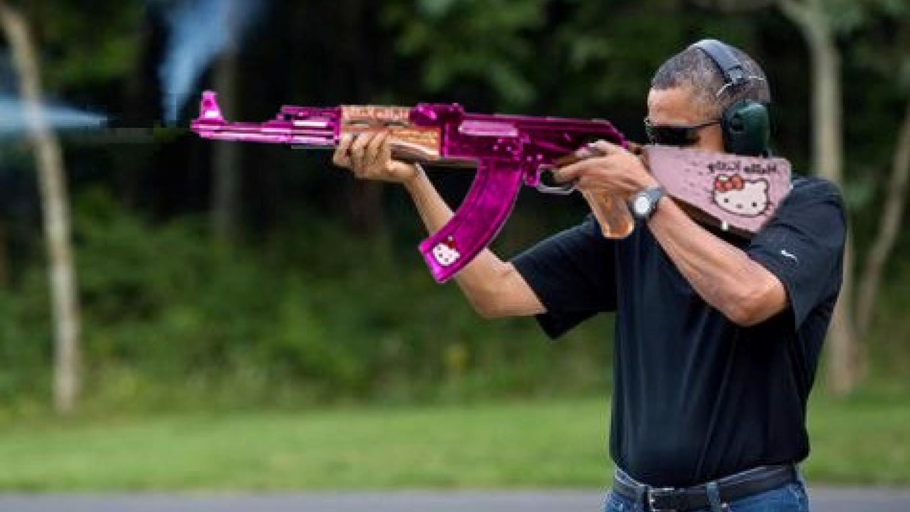 Obama und sein Schießeisen | Kurier