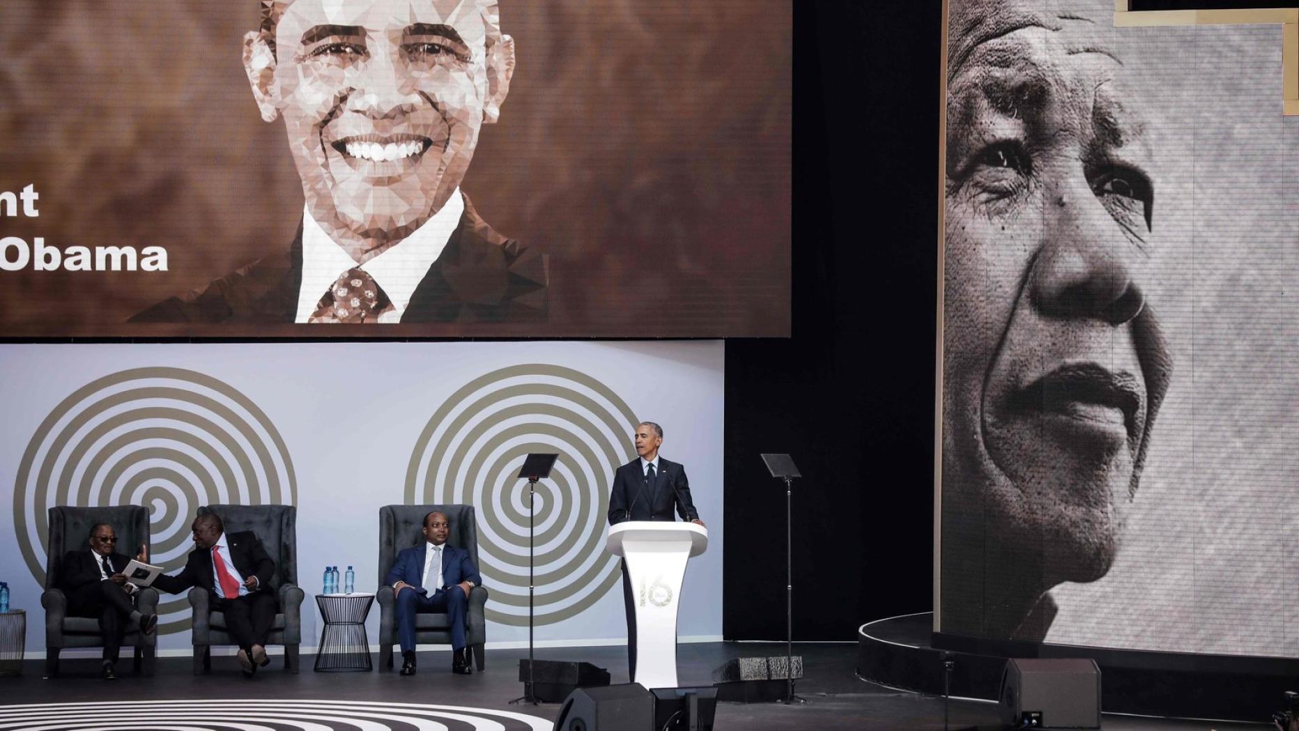 Obamas berührende Hommage an Nelson Mandela | Kurier