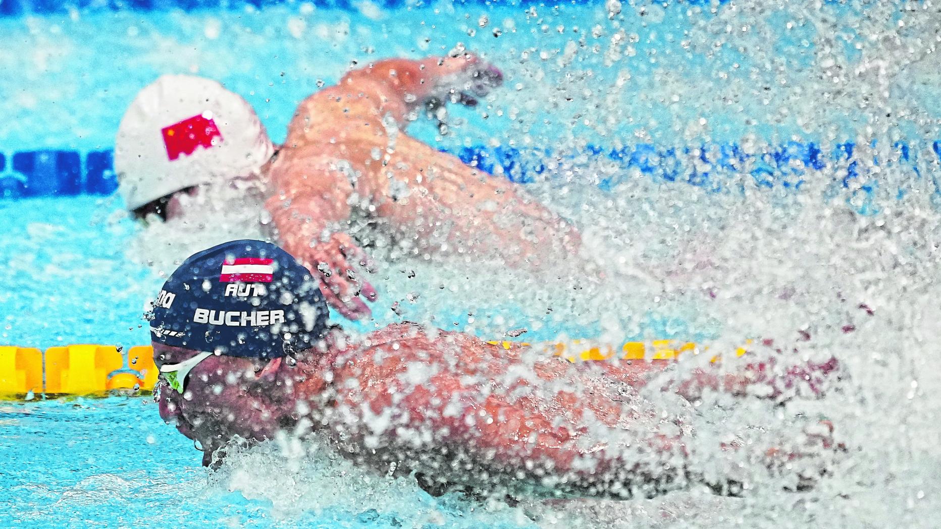 Simon Bucher schwamm bei WM auf Platz sieben | kurier.at