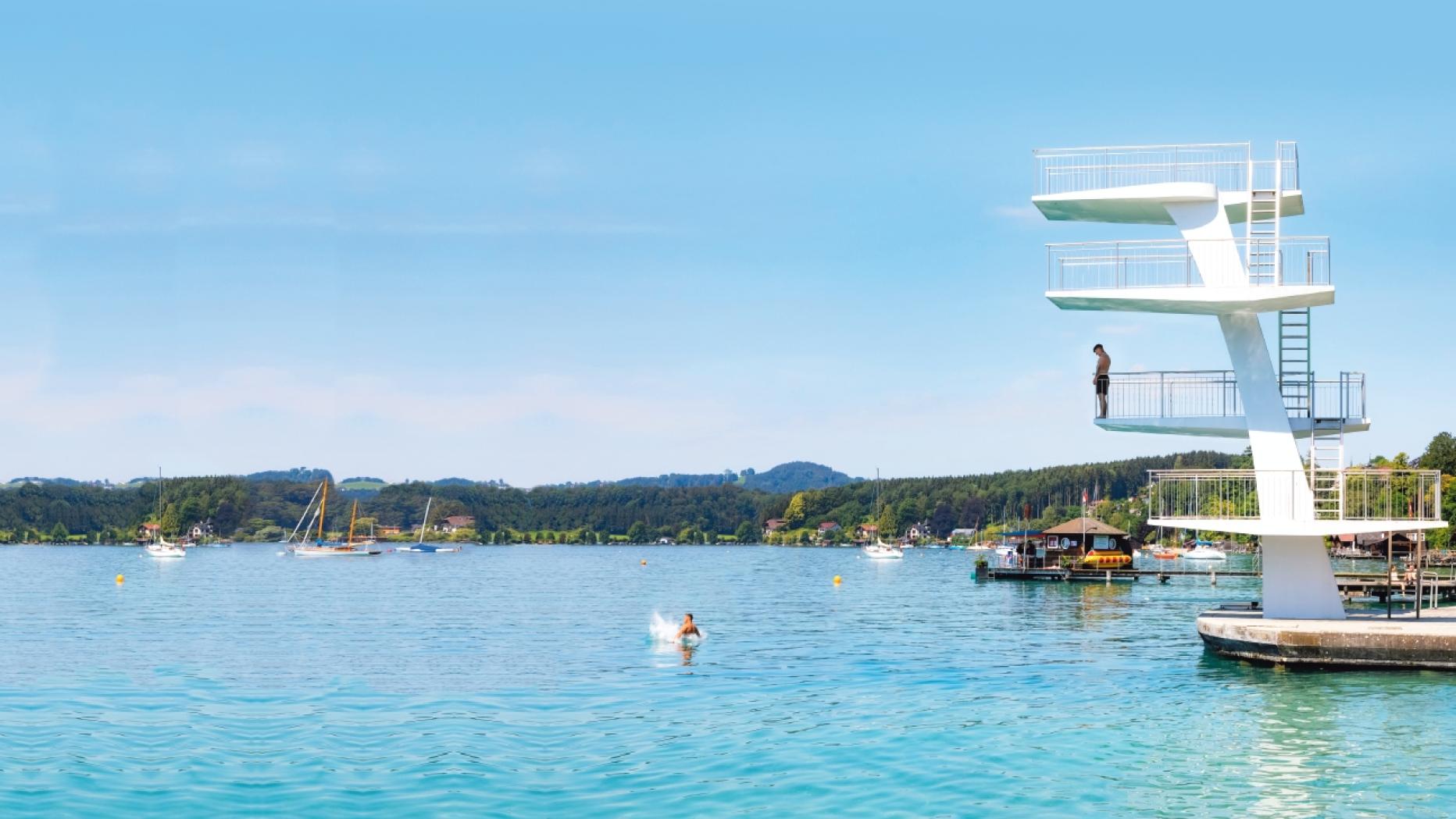 Sprung vom Zehn-Meter-Turm: Wer traut sich? | Kurier