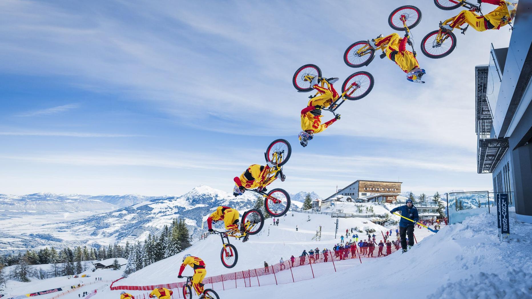 Rad-Artist Fabio Wibmer auf der Streif: "Das ist echt gestört" | Kurier
