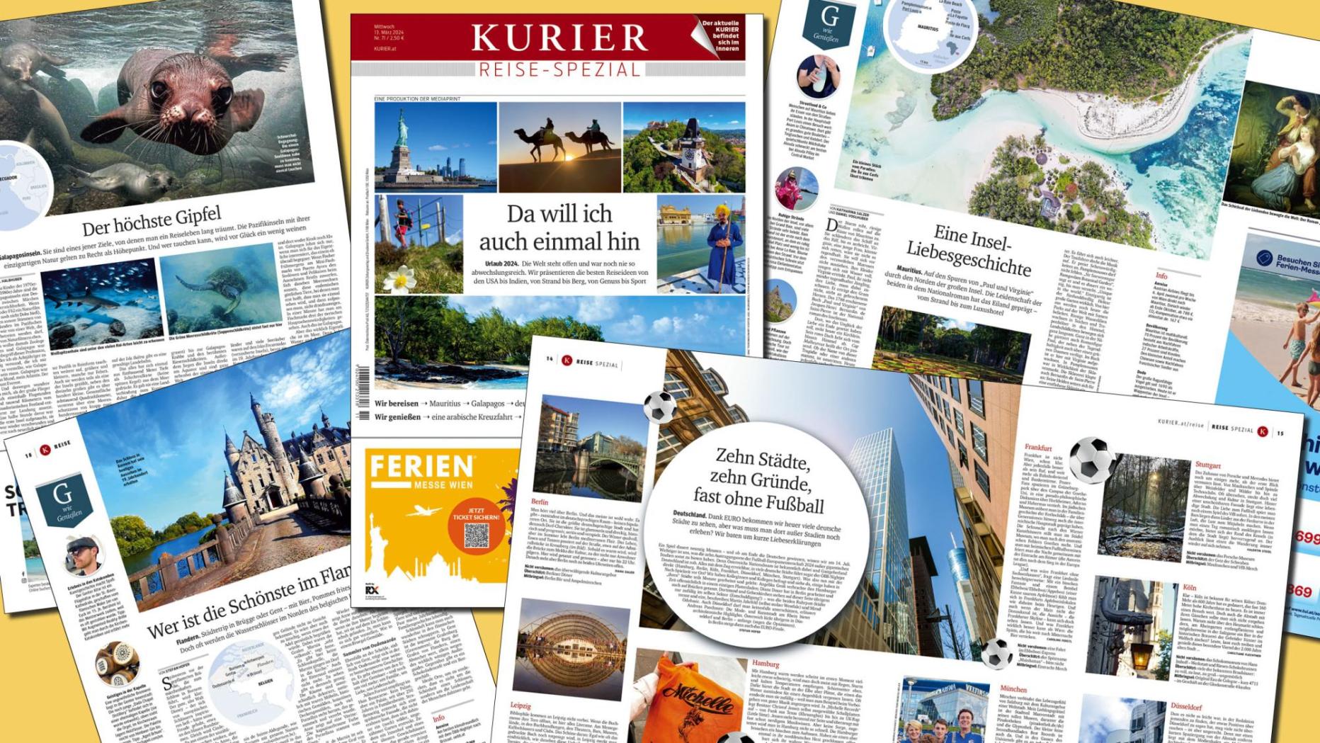 Der KURIER auf der Ferienmesse 2024: Willkommen in der Welt | Kurier