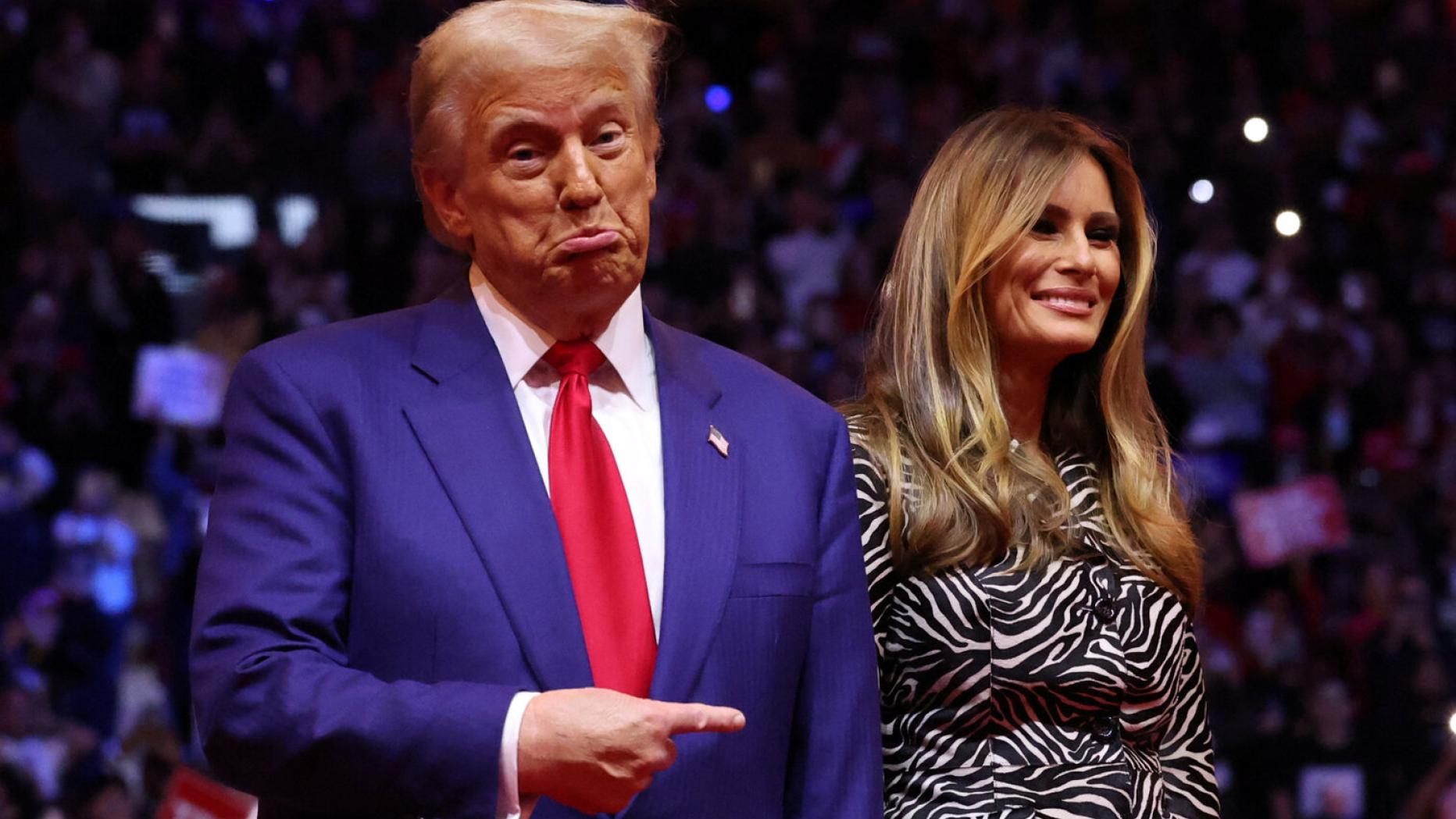 Trump-Auftritt mit Melania war gespickt mit Rassismus und Beleidigungen ...