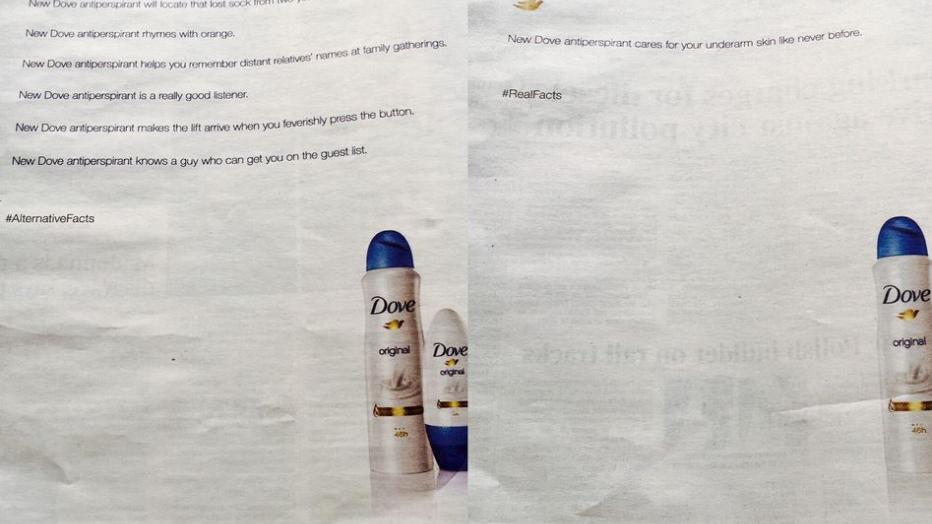 Trump-Kritik: Dove veröffentlicht politische Werbekampagne
