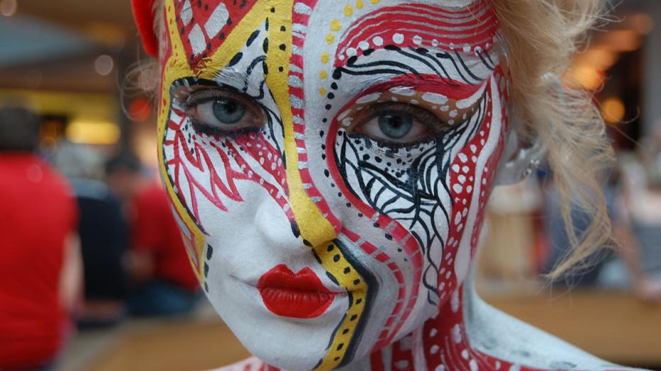 Bunt, bunter, Bodypainting-WM