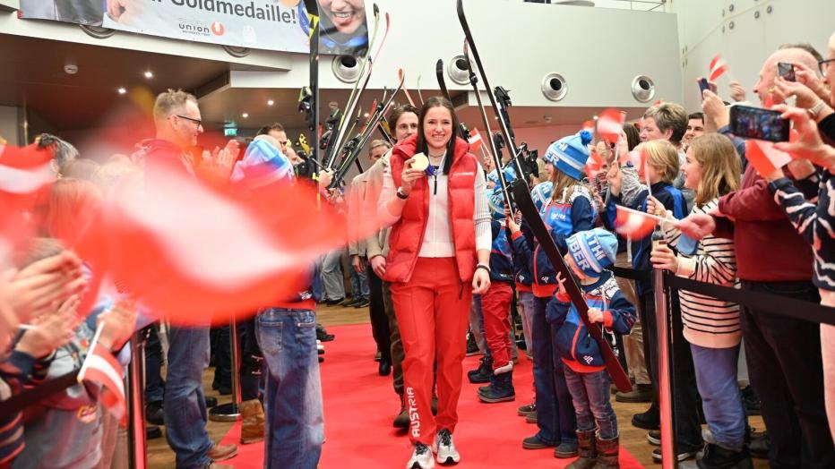 Emotionale Empfänge für Olympiasiergerin Kathi Huber im Ybbstal | Kurier