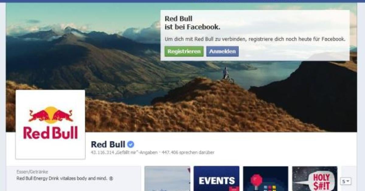 Red Bull setzt Facebook-Markenauftritt-Messlatte | Kurier