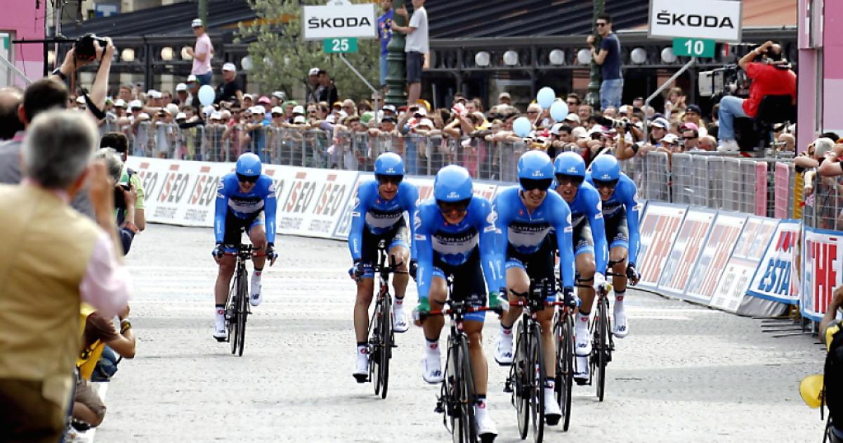 US-Team Garmin gewann Giro-Zeitfahren