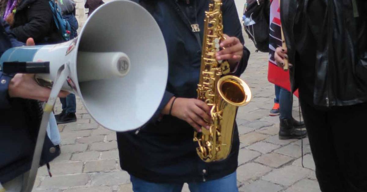 von der ""Krawall"-Kundgebung | Kurier