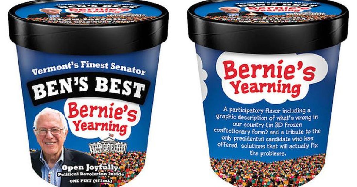 Ben und Jerry kreieren Bernie-Sanders-Eis