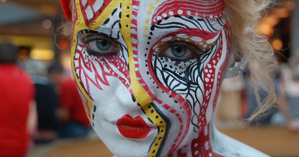 Bunt, bunter, Bodypainting-WM