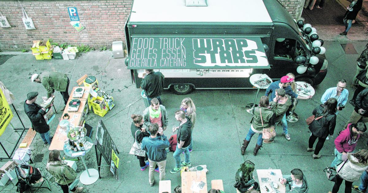 Erstes Lokal: Die rollenden Wrapstars werden sesshaft