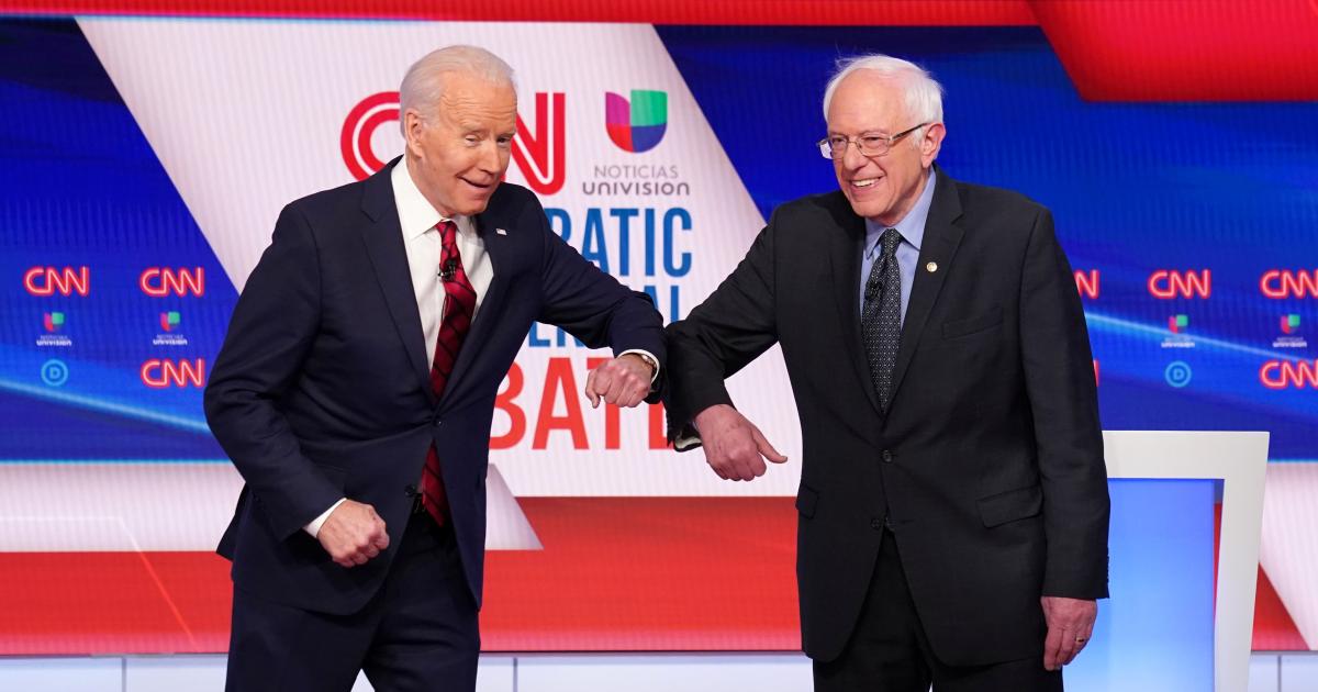 Biden vs. Sanders im TV: "Krieg gegen das Virus" | Kurier