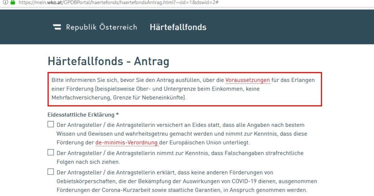 Härtefallfonds: Wirtschaftskammer will längeren Förderzeitraum | Kurier