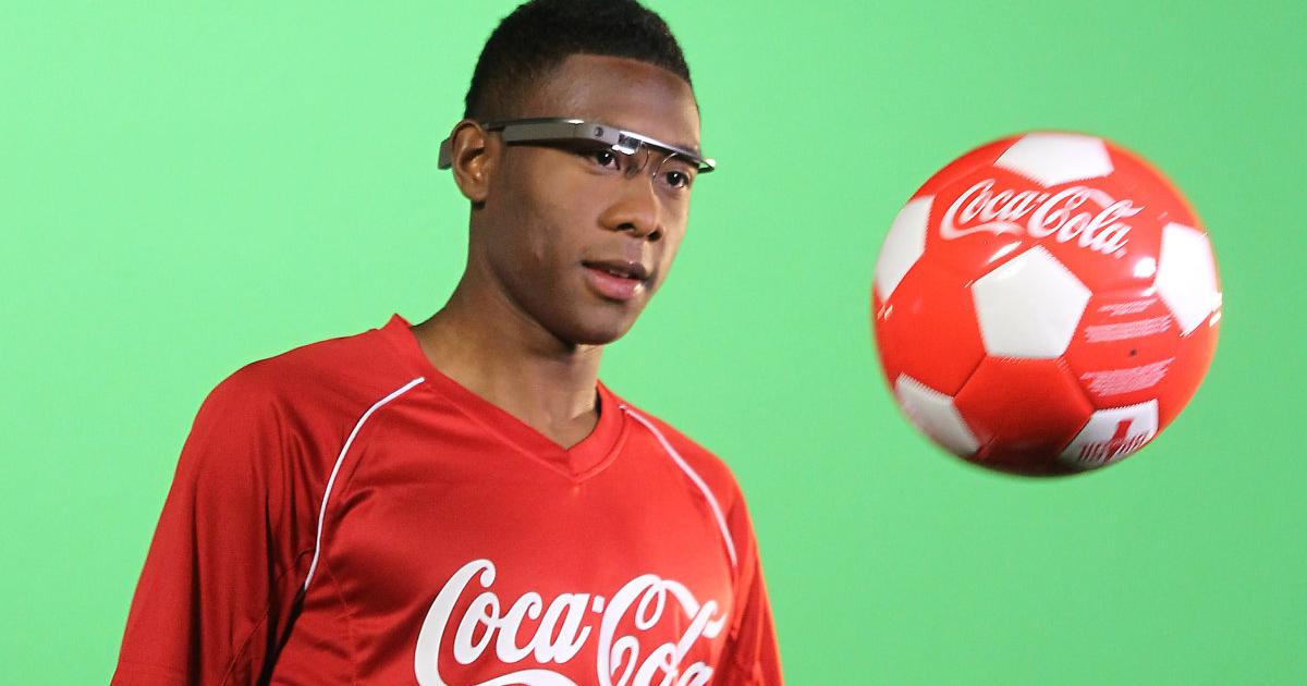 David Alaba kickt mit Google-Datenbrille