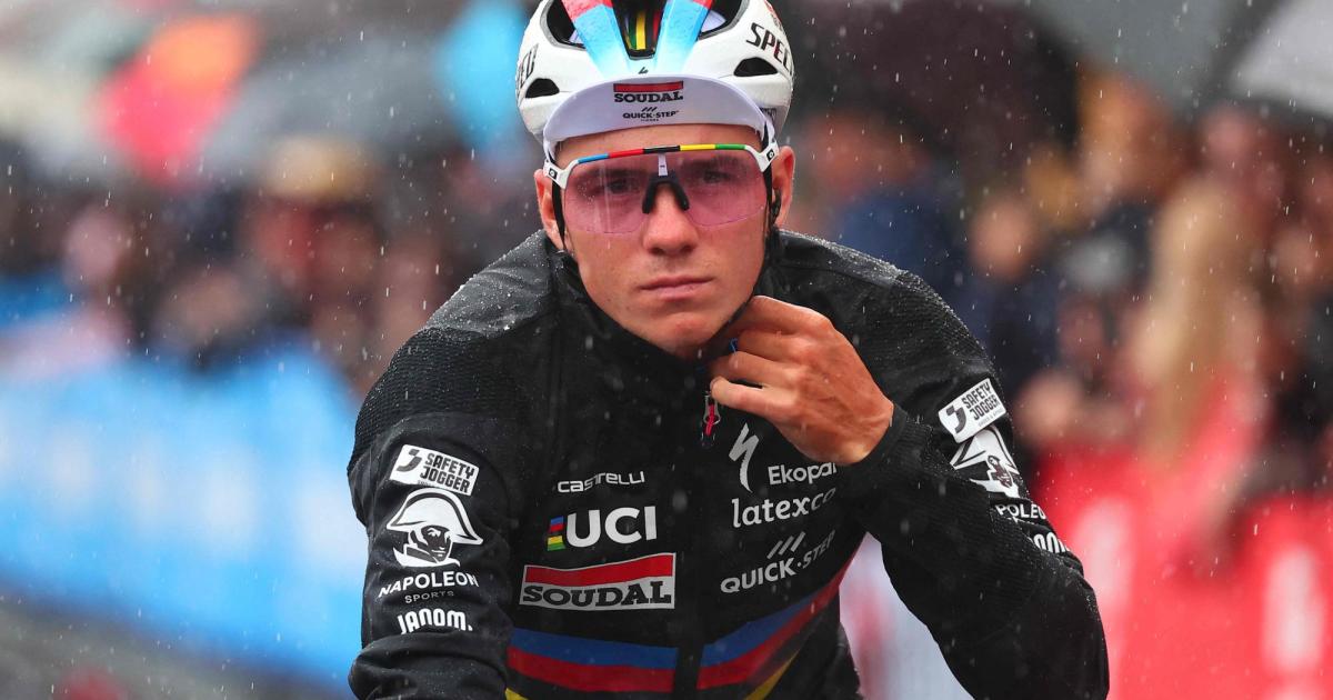 Hund auf der Straße bringt Rad-Star Evenepoel beim Giro zu Fall | Kurier