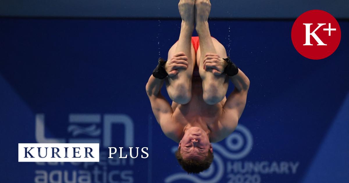 Turmspringer Anton Knoll: Mit dem Kopf durch eine Wand aus Wasser | Kurier